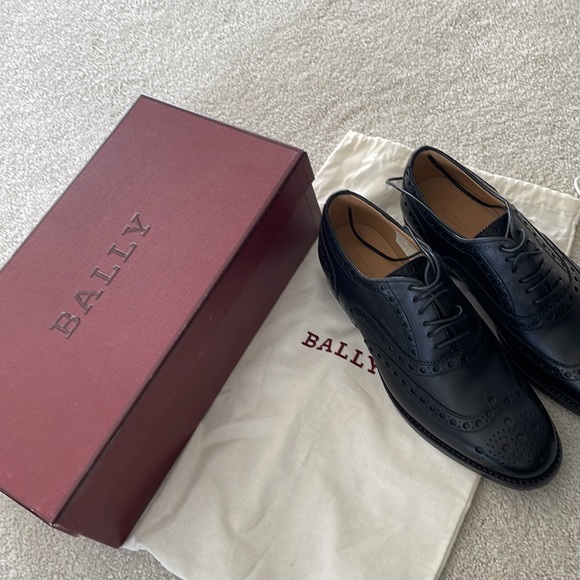 Bally | Shoes | Bally Black Leather Oxford Shoes | Poshmark